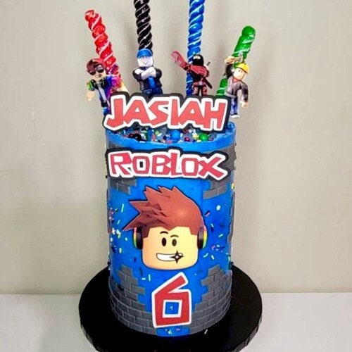 Roblox Cake Topper, Roblox Game Cake Topper, Roblox Custom Cake Topper ...