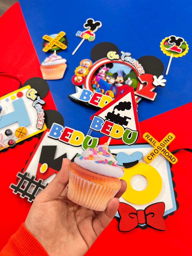 Choo Choo Express Cake Topper ,first Birthday Cake Topper, Mickey Mouse ...