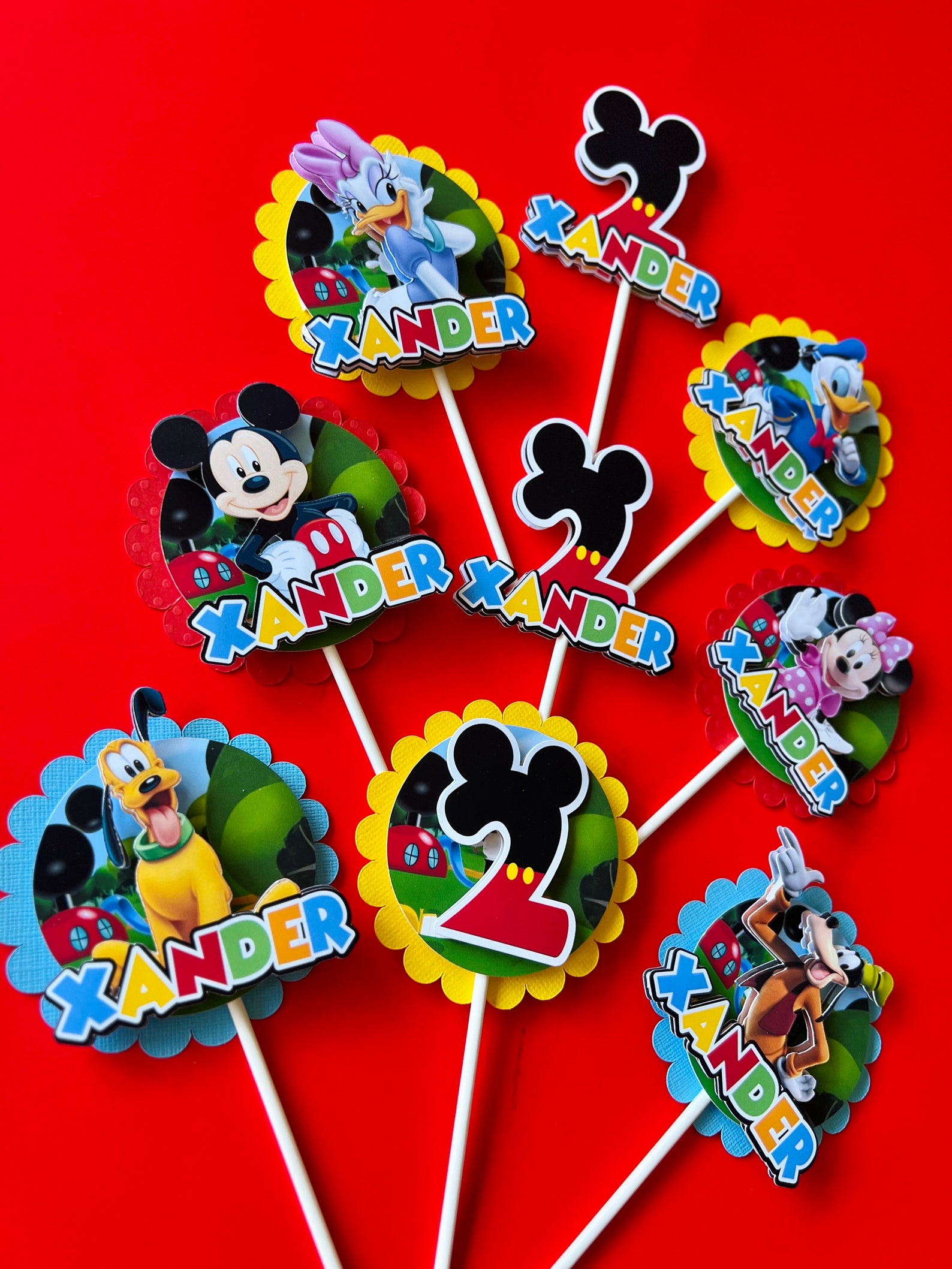 Inspired Mouse Cake Topper, First Birthday Cake Topper, Mickey Mouse ...