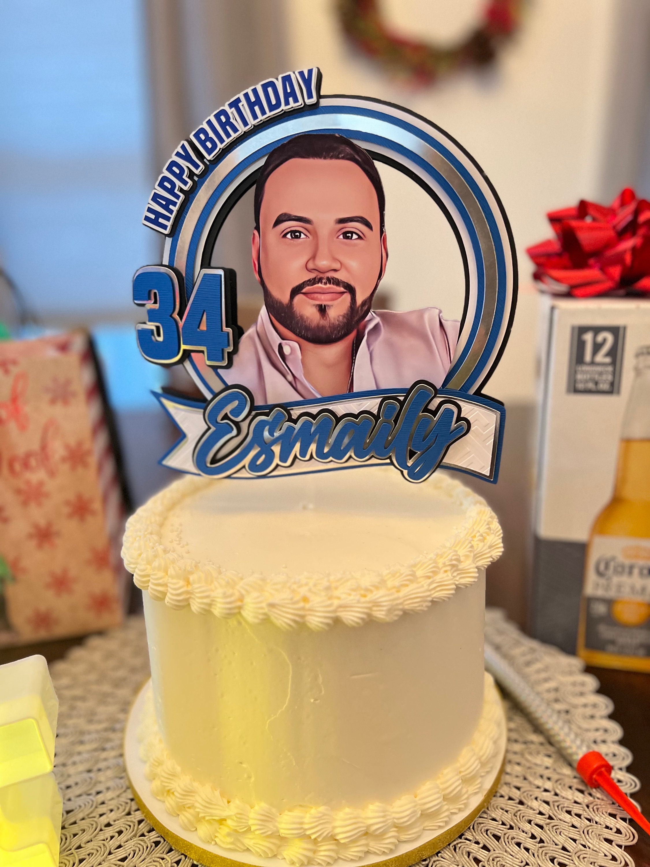 Personalized Photo Cake Topper, Adults Cake Toppers, Kids Cake Topper ...