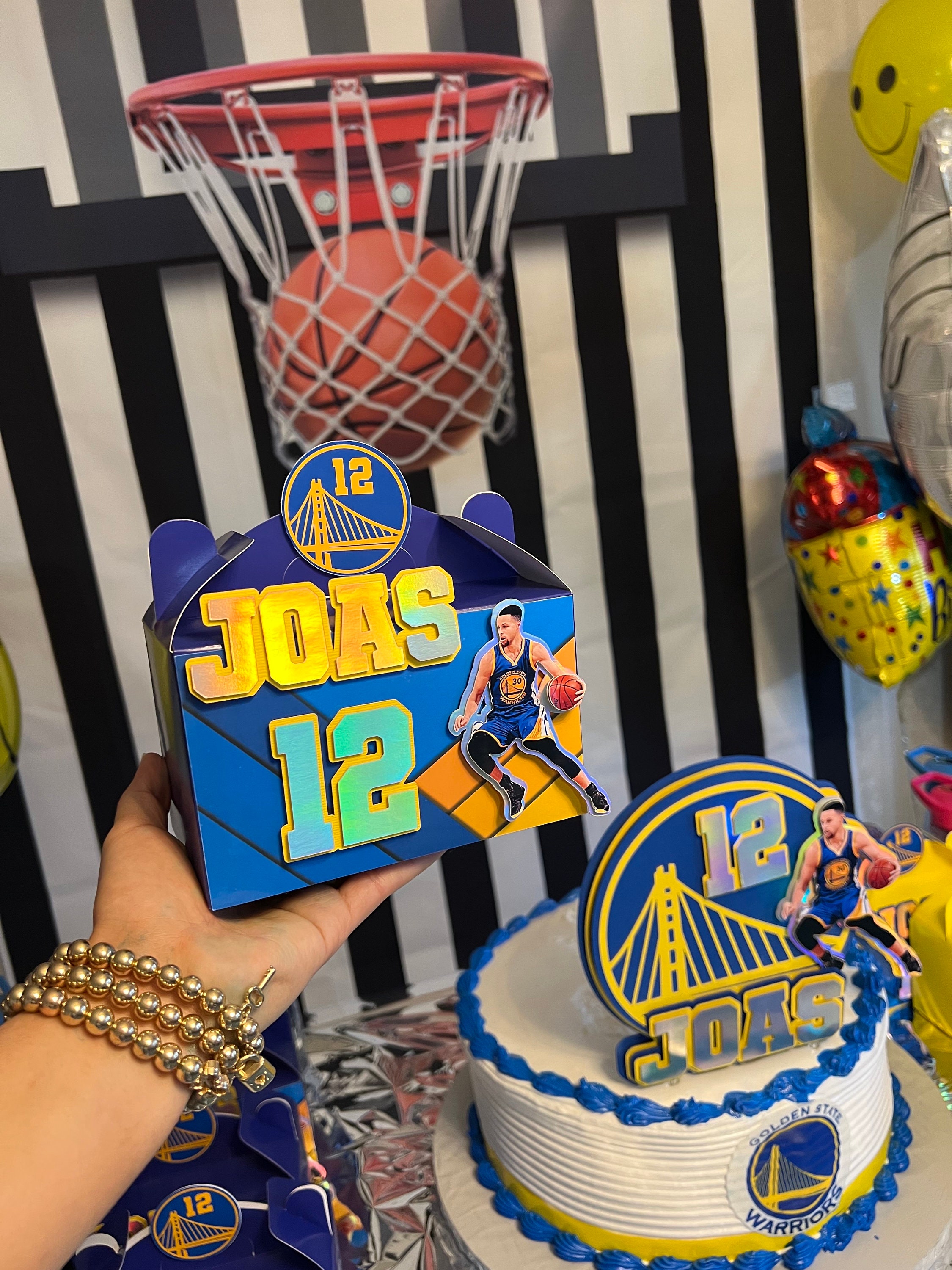 Golden State Cake Topper, Stephen Curry Cake Topper, NBA Cake Topper ...
