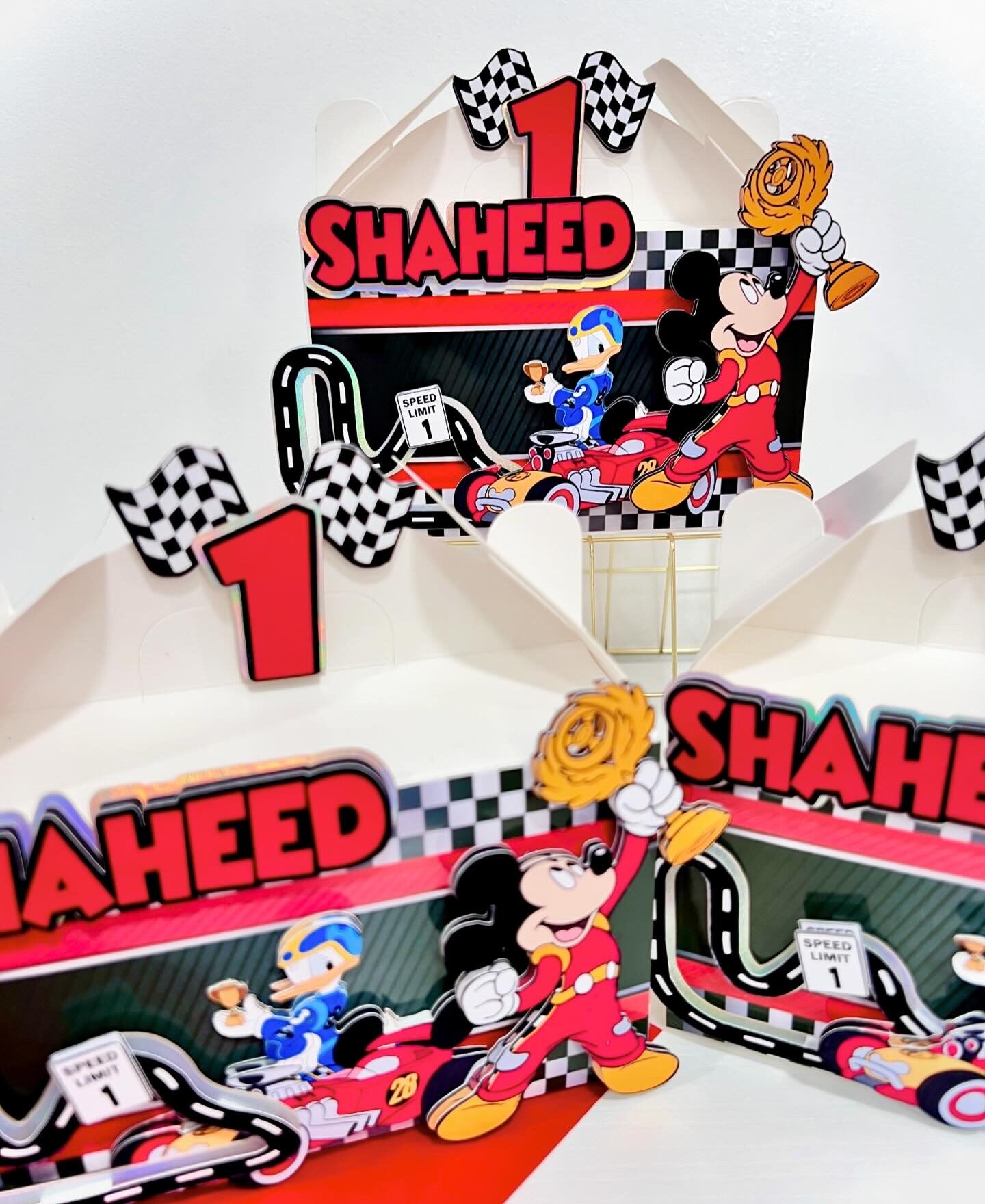 Mickey Mouse and the Roadster Racers Cake Topper, Cake Topper Mickey ...