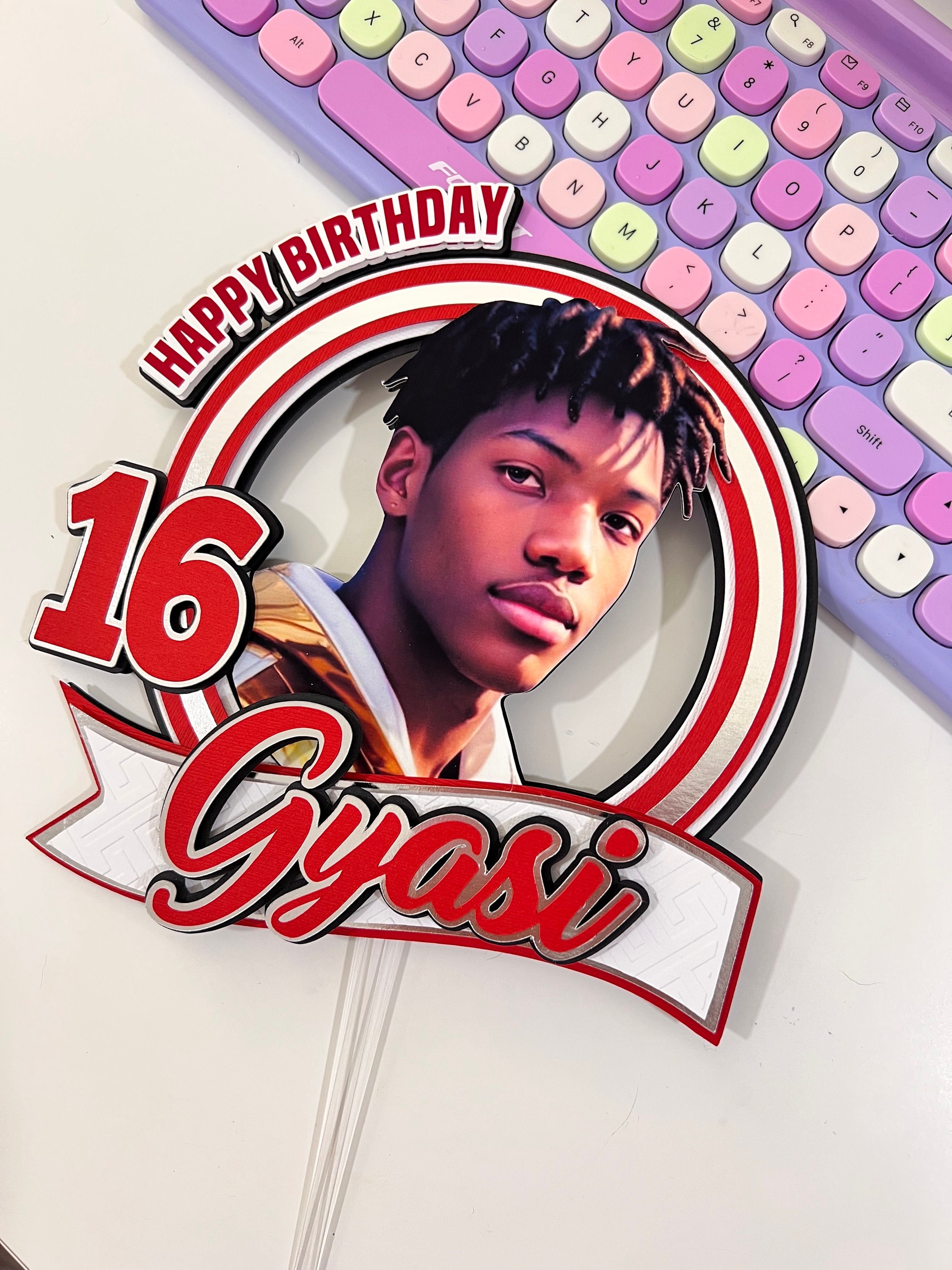 Personalized Photo Cake Topper, Adults Cake Toppers, Kids Cake Topper ...