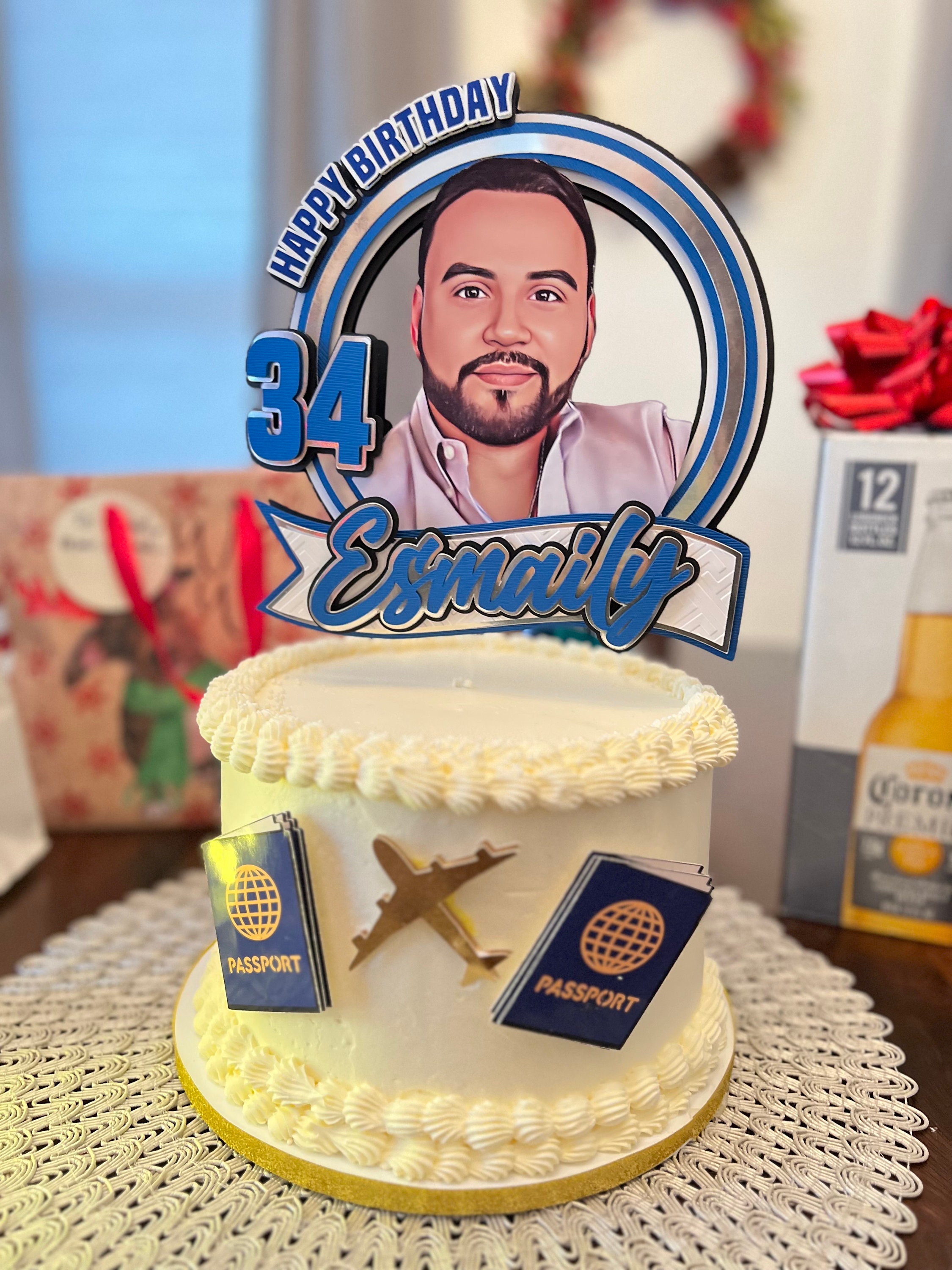 Personalized Photo Cake Topper, Adults Cake Toppers, Kids Cake Topper ...