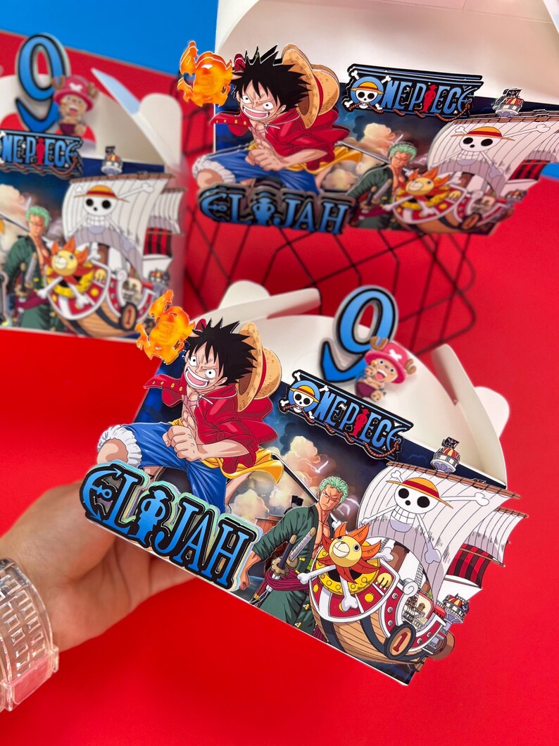 One Piece Favor Boxes, One Piece Cake Topper, One Piece Party Decor ...