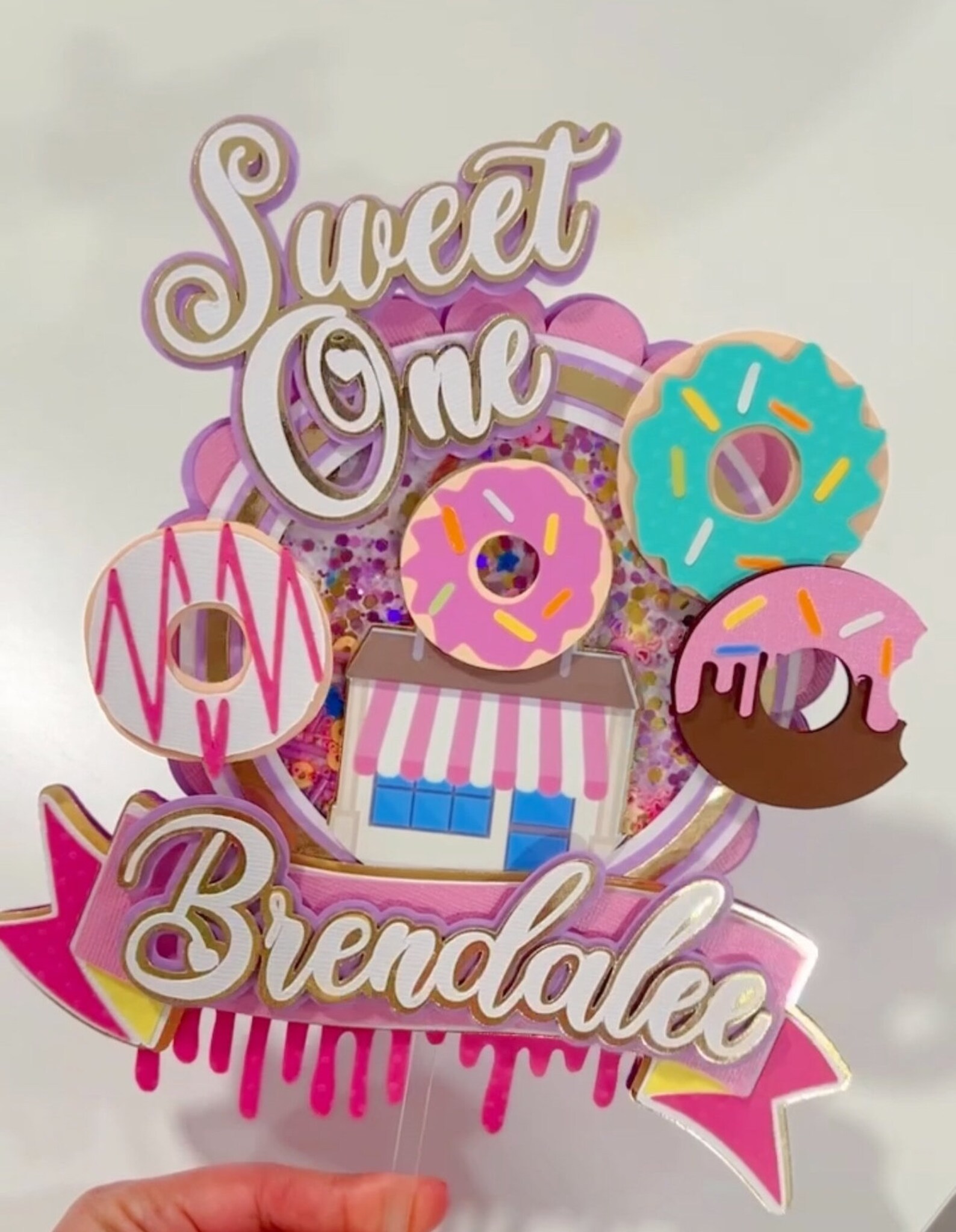 Sweet One Cake Topper, Sweet One Donuts Cake Topper, Donuts Cake Topper ...