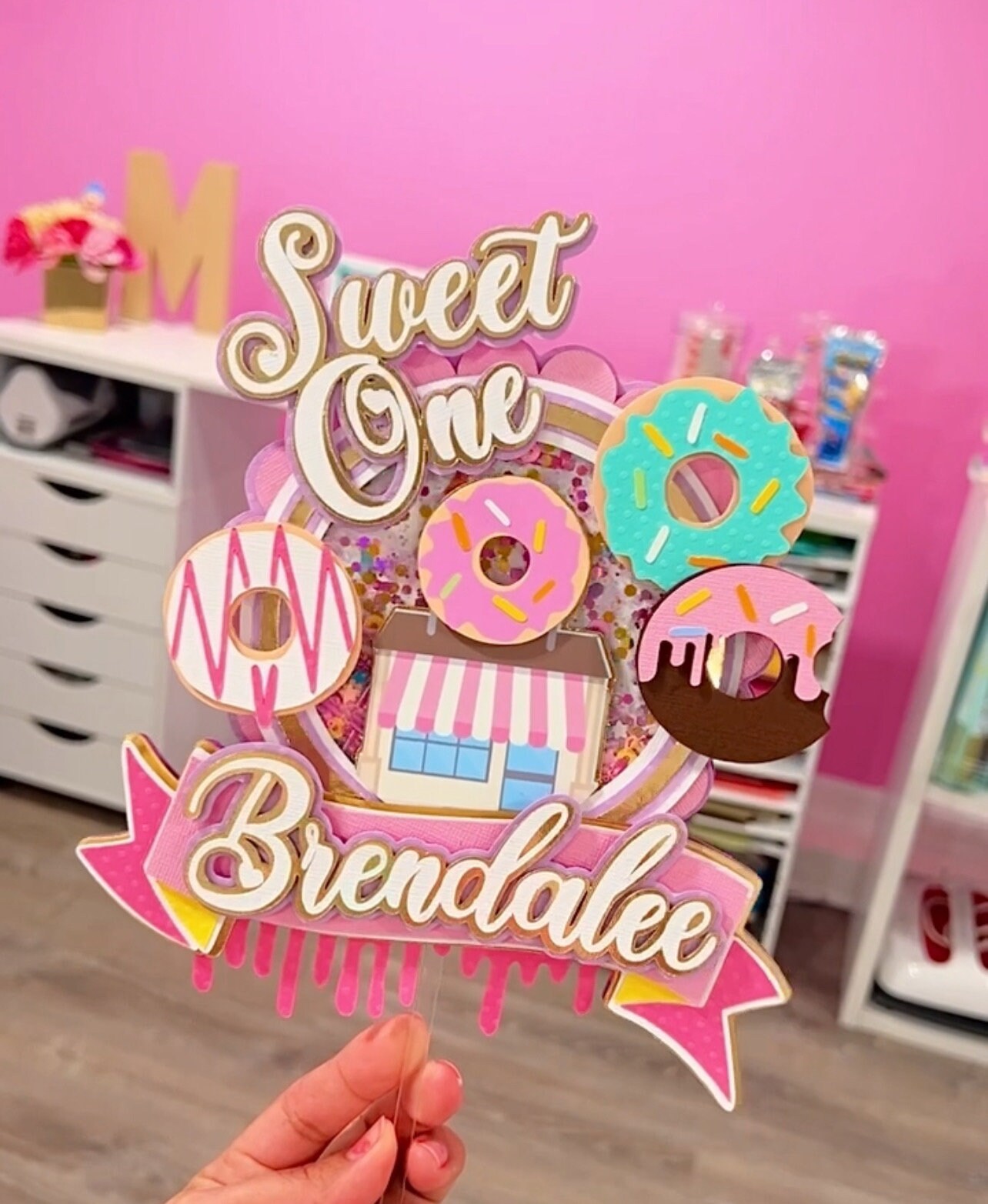 Sweet One Cake Topper, Sweet One Donuts Cake Topper, Donuts Cake Topper ...
