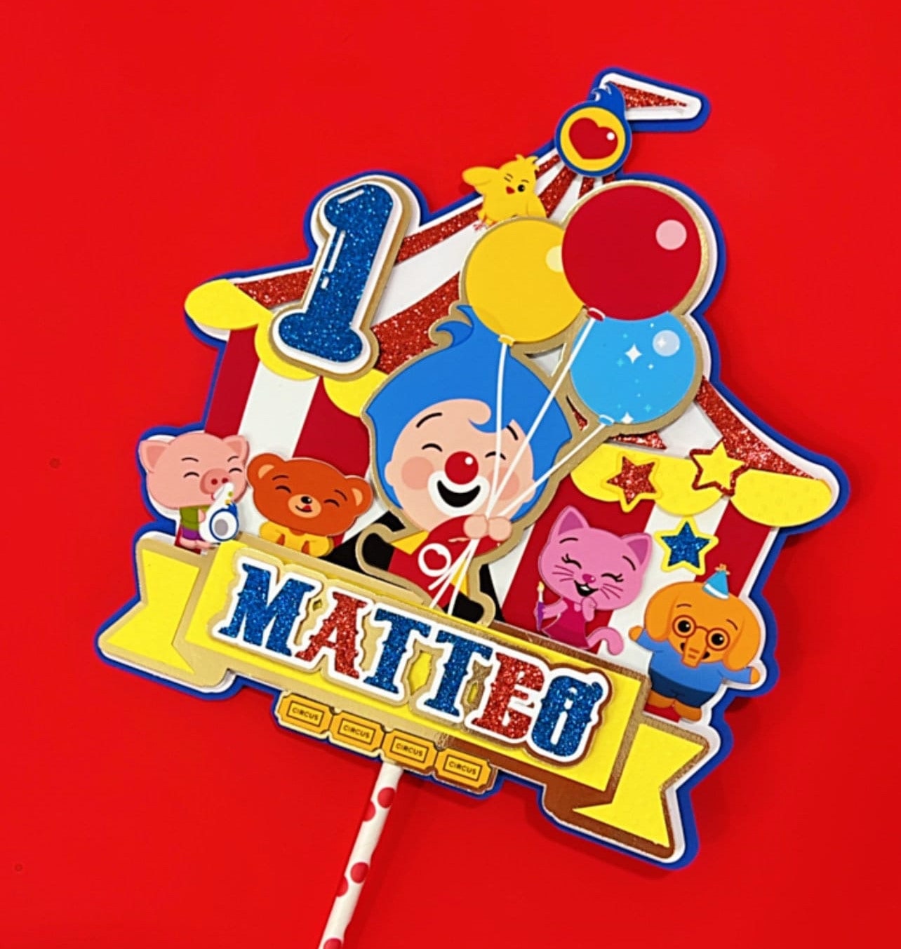 Cake Topper Plim Plim, Inspired Plim Plim Cake Topper Personalized,plim ...