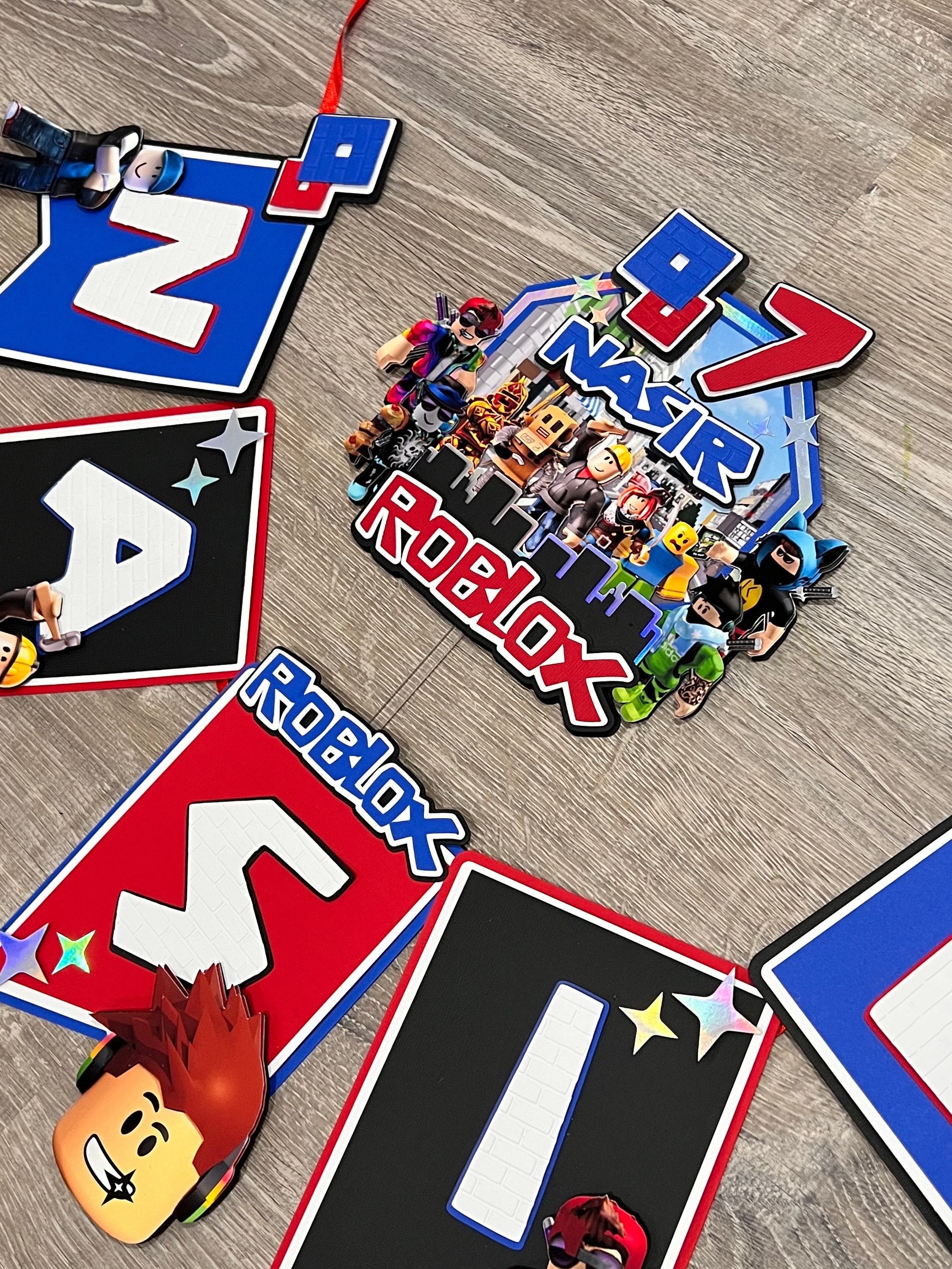 Roblox Cake Topper, Roblox Game Cake Topper, Roblox Custom Cake Topper ...