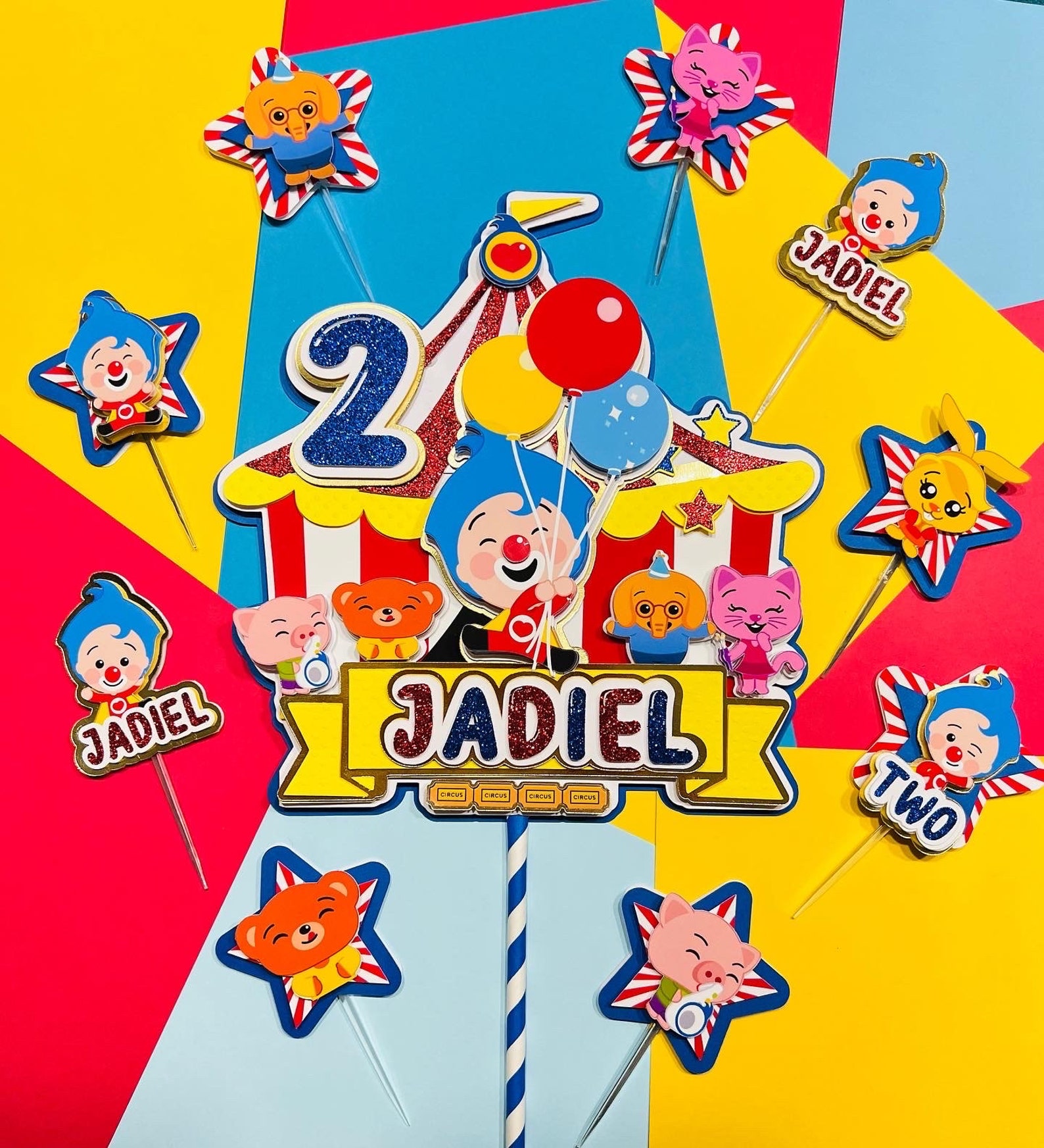 Cake Topper Plim Plim, Inspired Plim Plim Cake Topper Personalized,plim ...