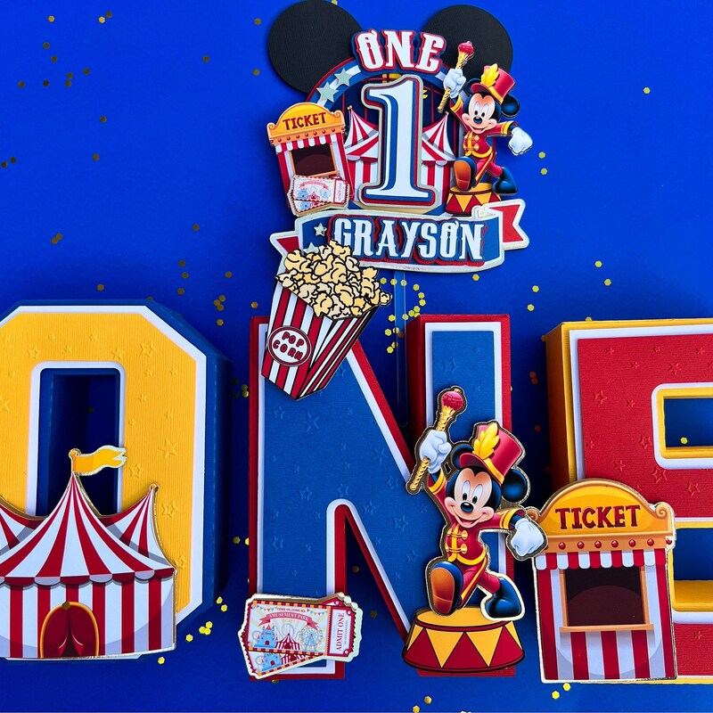 Mickey Mouse Circus - Etsy