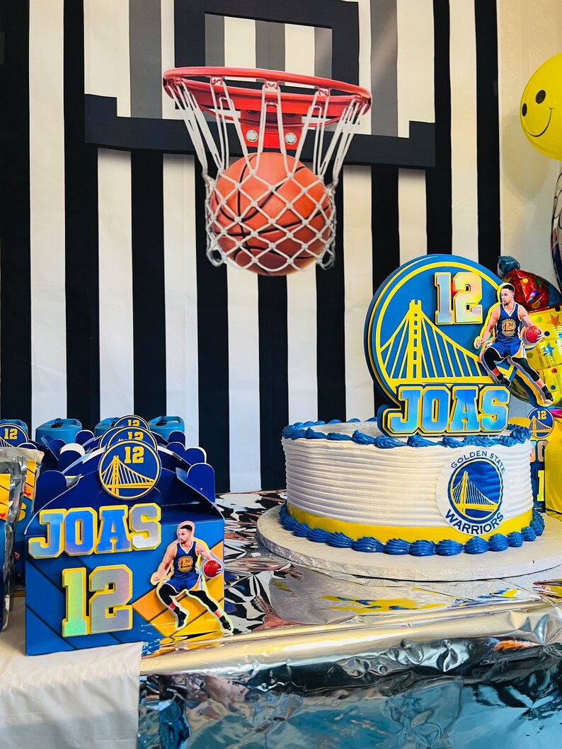 Golden State Cake Topper, Stephen Curry Cake Topper, NBA Cake Topper ...