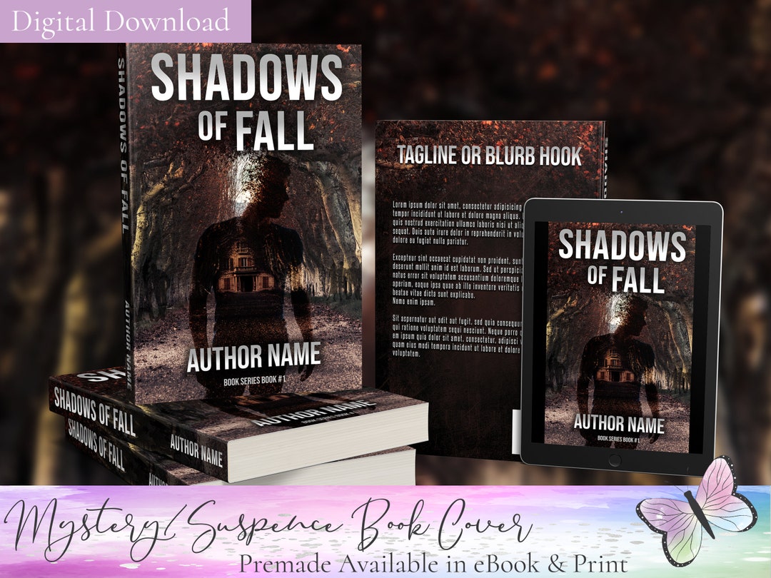Shadows of Fall Premade Book Cover | Mystery | Suspense Ebook Print ...