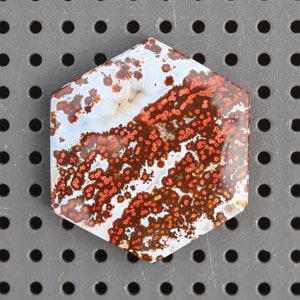 Beautiful Red Heaxagon River Jasper Cabochon Ocean Jasper Frog Egg From ...