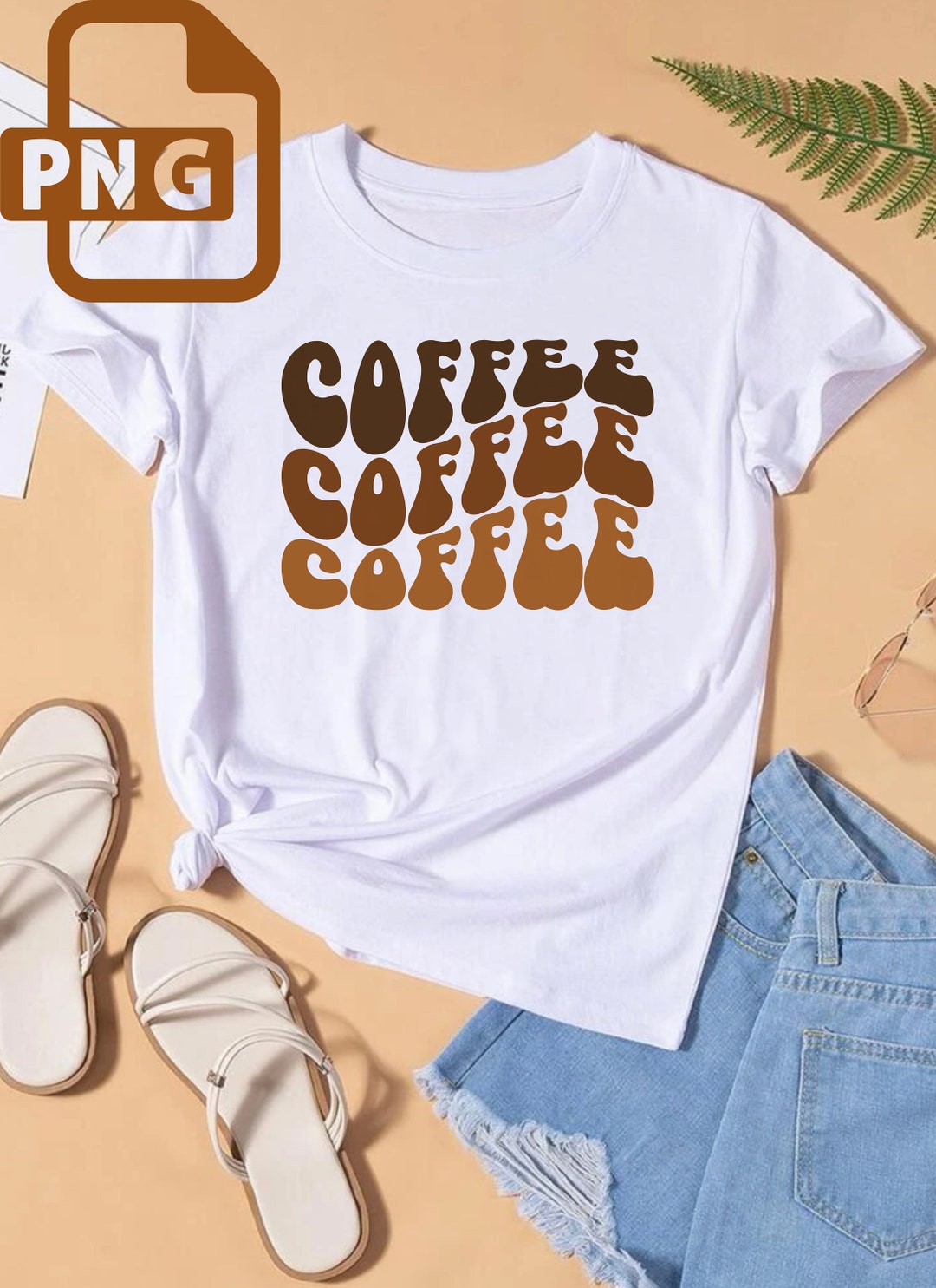 Brown Coffee Lover Bubble Letter PNG | Sublimation PNG | Coffee Designs ...