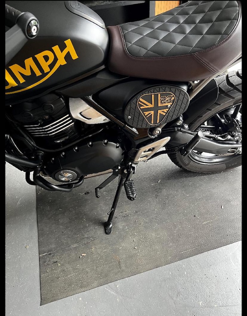 Triumph Scrambler 400 X Custom Side Panel – Custom Motorcycle Side ...