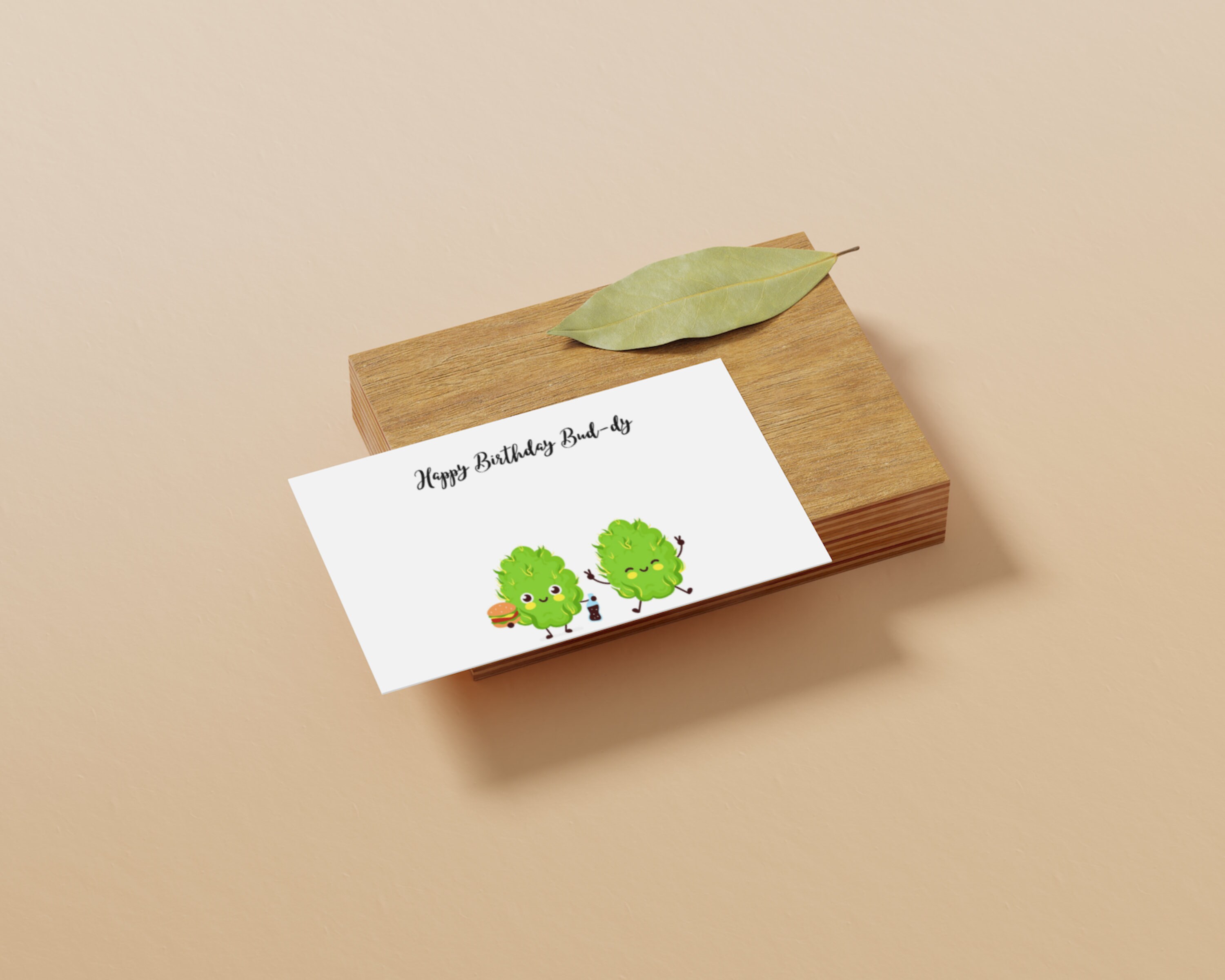 Weed Birthday Card, Bud Birthday Card, Printable Birthday Card ...