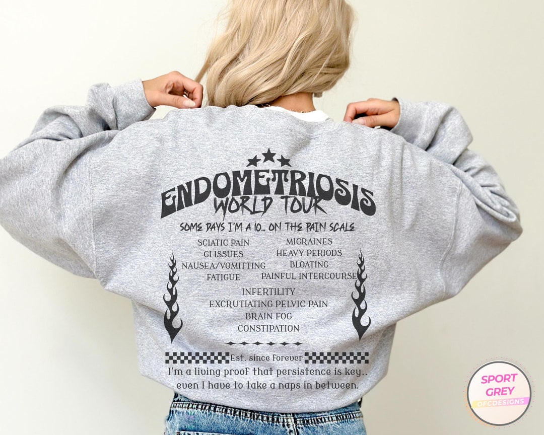 Endometriosis Tour Sweatshirt Band Endo Warrior Crewneck Sweater Gift ...