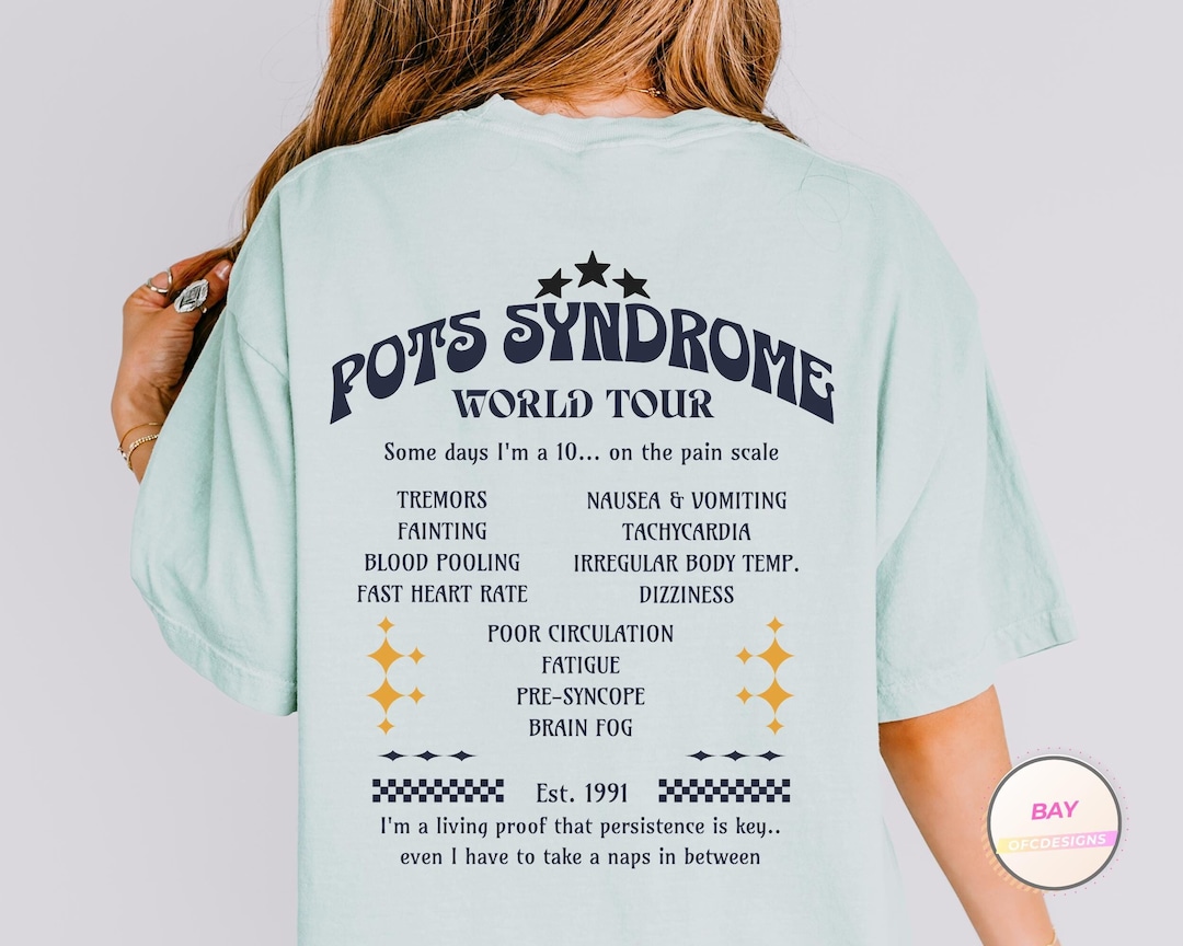 POTS Syndrome Tour Shirt People of the Salt Postural Orthostatic Tachycardia Gift Dysautonomia ...