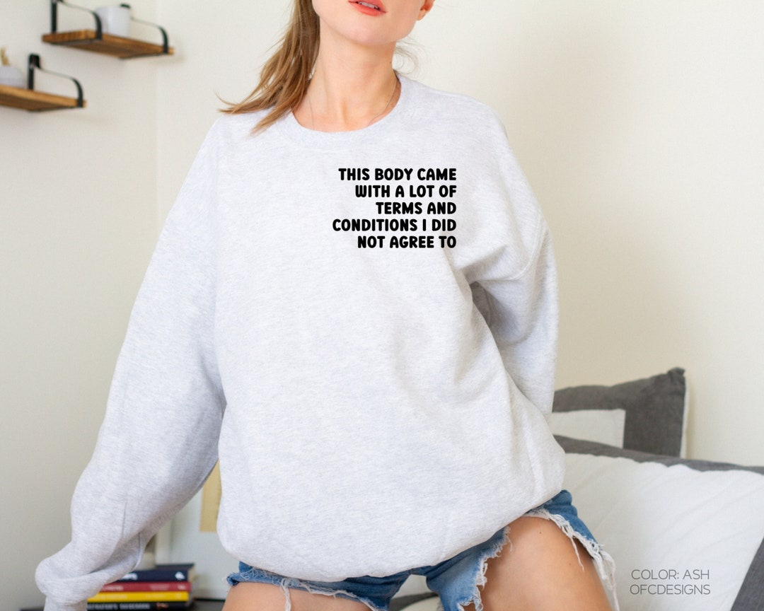 Sarcastic Chronic Illness Gift My Immune System is A Hoe Sweatshirt ...