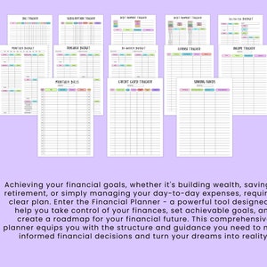 Finance Planner Bundle Printable, Budget Tracker Bundle, Savings ...
