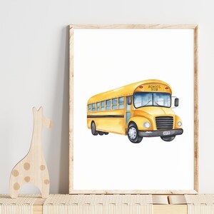 Vehicle Prints, Construction Wall Art, Transportation Print Nursery ...