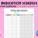 Medication Tracker, Printable Medicine Log for Nurses & Carers ...