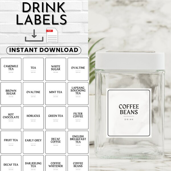 Tea Coffee Sugar Canisters - Etsy