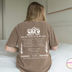 CRPS Warrior Funny Tour Shirt Complex Regional Pain Syndrome Orange ...