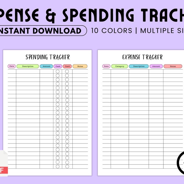 Expense Tracker - Etsy