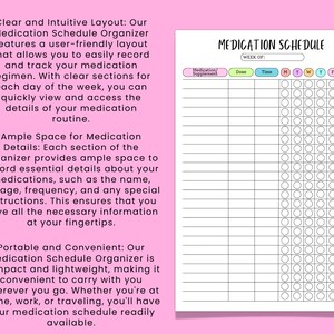 Medication Tracker, Printable Medicine Log for Nurses & Carers ...