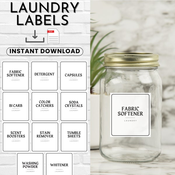 Laundry Labels - Etsy