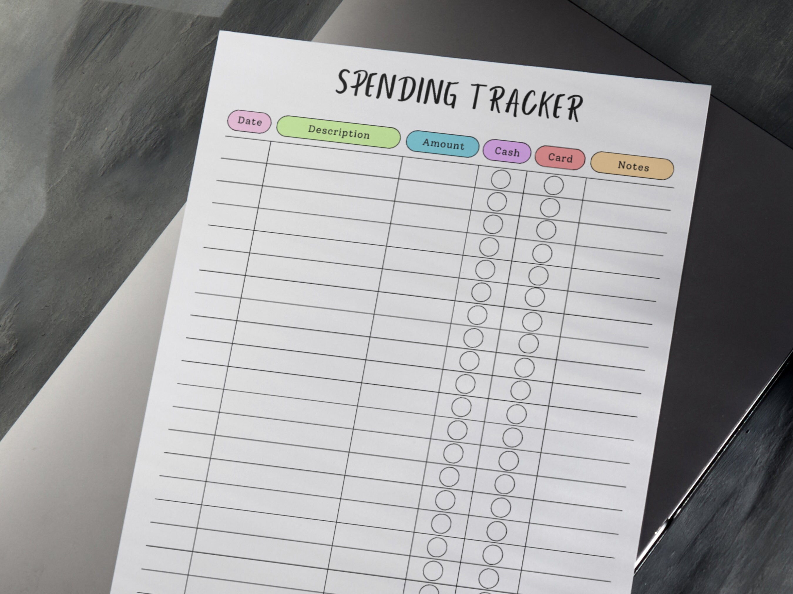 Spending Tracker Printable, Spending Planner, Monthly Bill Tracker ...