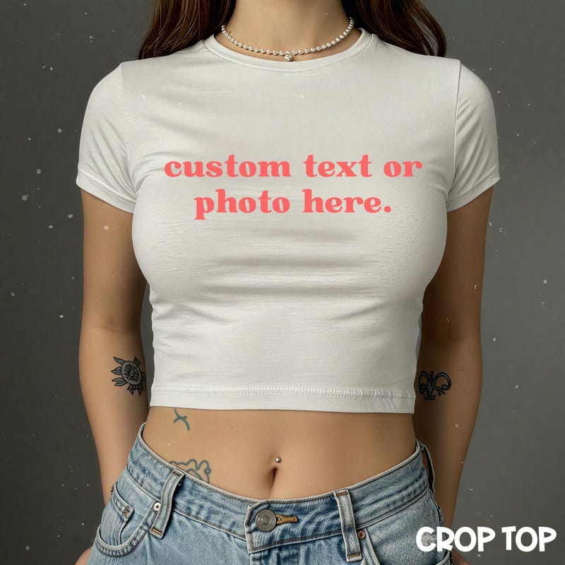 Graphic Crop Top - Etsy