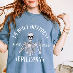 I'm Built Different Epilepsy T-shirt Funny Gift for Epileptic Seizures ...