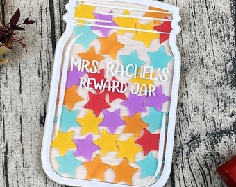 Personalized Reward Jar Magnet for Kids, School and Teacher Classroom ...