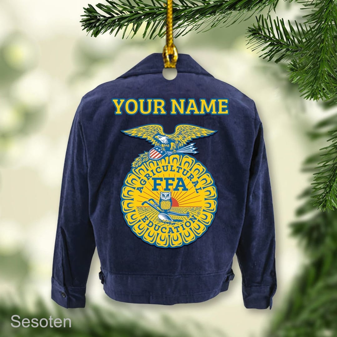 FFA Christmas Ornament, Custom Photo Farmers Suilt Ornament, FFA ...