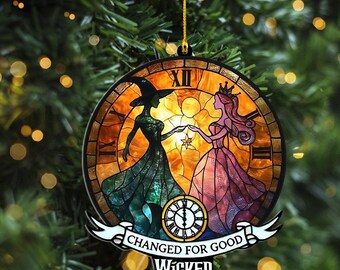 Wicked Christmas Decorations Wicked Castle Elphaba And Glinda Acrylic ...