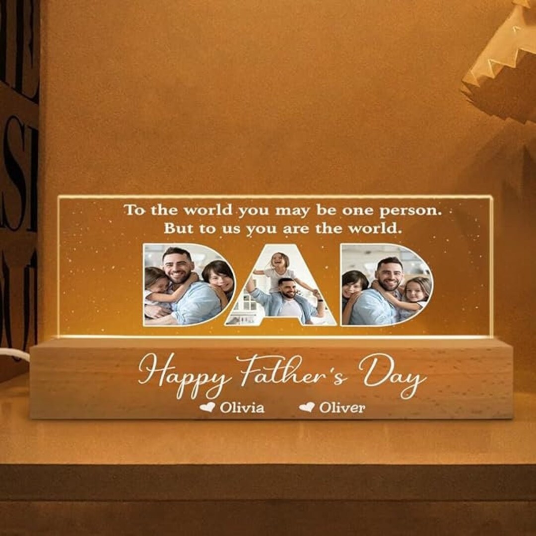 Personalized Daddy Acrylic Plaque, Custom Dad Photo Gift, Daddy Gifts ...