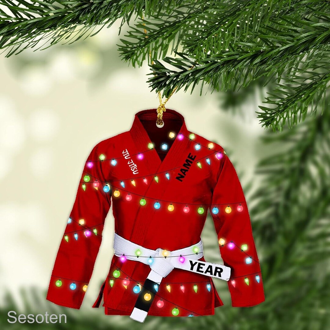 Personalized Jiu Jitsu Ornament 2025, Custom Brazilian Jiu Jitsu ...