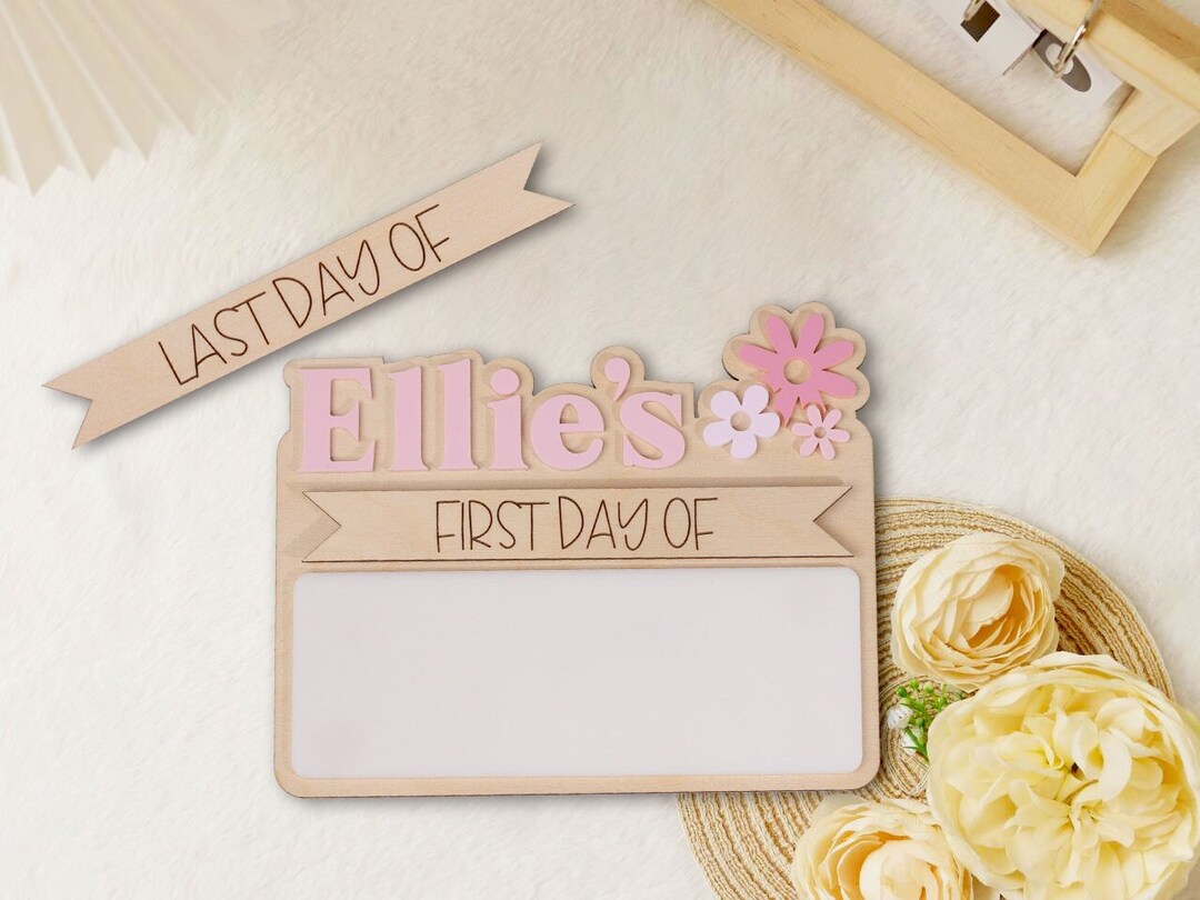 First Day of School Sign, Back to School Sign,personalized School Sign ...