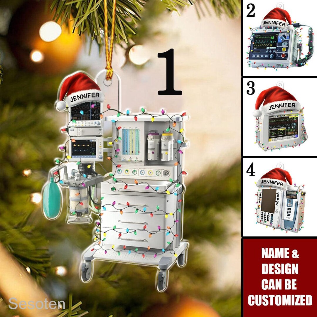 Personalized Hospital Machines Christmas Ornament, Anesthesia Machine ...