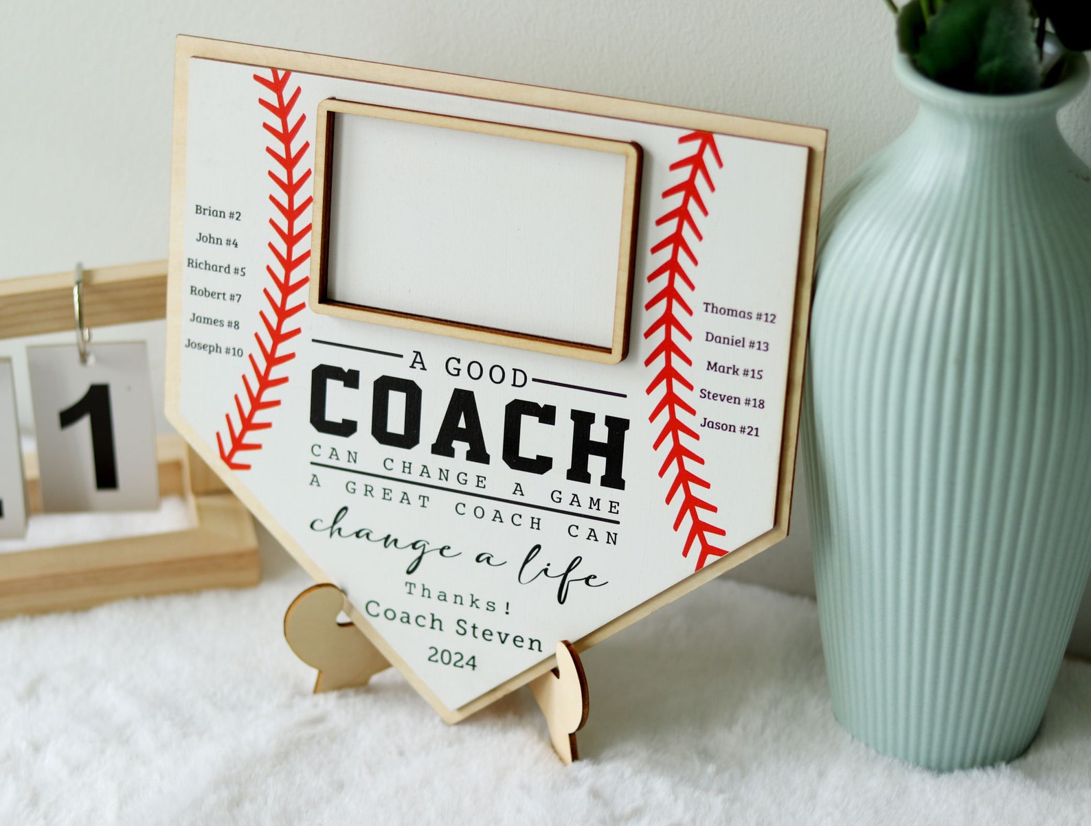 Baseball Coach Gift, End of Season Manager Gift, A Great Coach Can ...