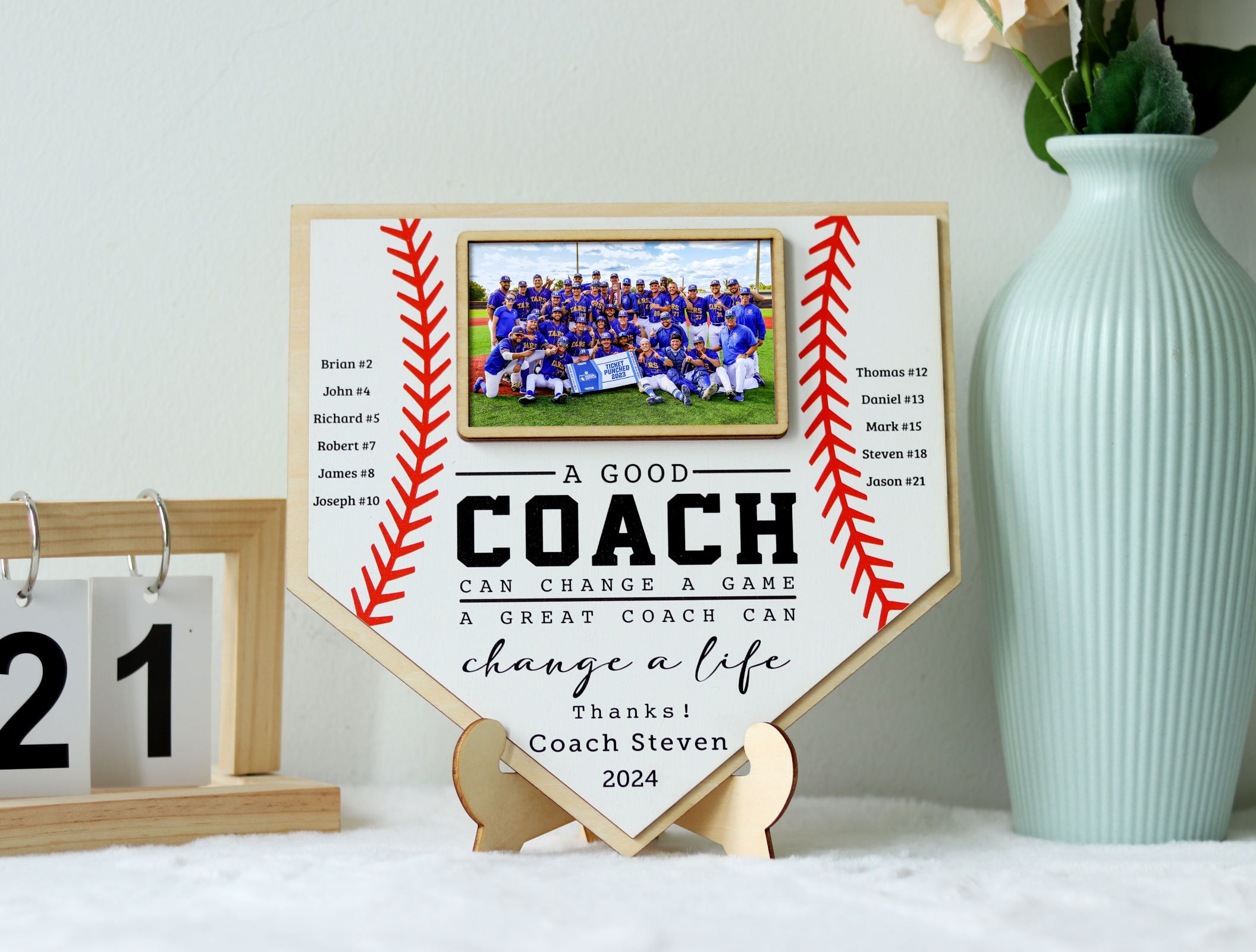 Baseball Coach Gift, End of Season Manager Gift, A Great Coach Can ...