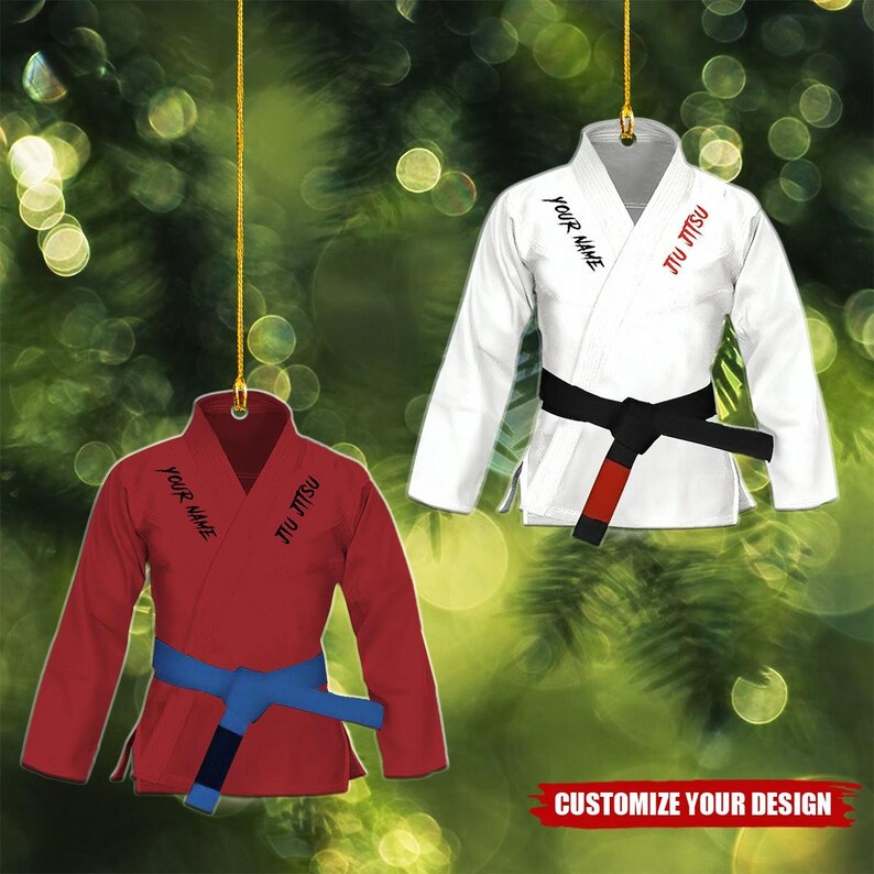 Personalized Jiu Jitsu Ornament 2025, Jiu Jitsu Christmas Ornament ...