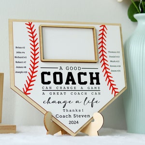 Baseball Coach Gift, End of Season Manager Gift, A Great Coach Can ...
