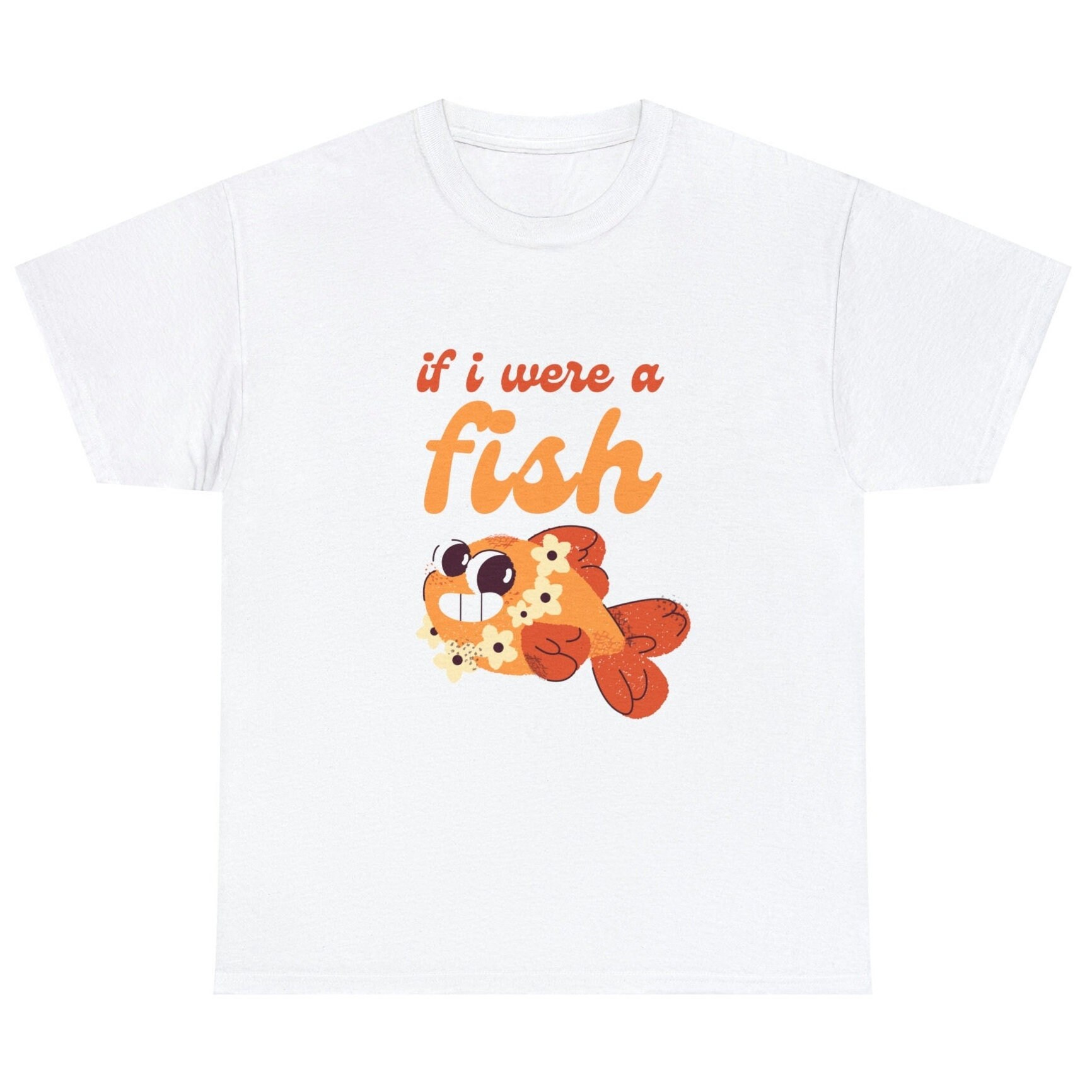 If I Were a Fish Shirt From Tiktok Trend Shirt Shimmering in - Etsy