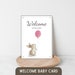 Welcome Little One Greeting Card, New Baby Girl, Welcome Baby Card ...