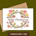 Thanksgiving Card, Fall Wreath, Thankful Cards, Happy Thanksgiving ...