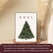 Noel Card, Christmas Card Printable, Christmas Tree Card, Seasonal ...